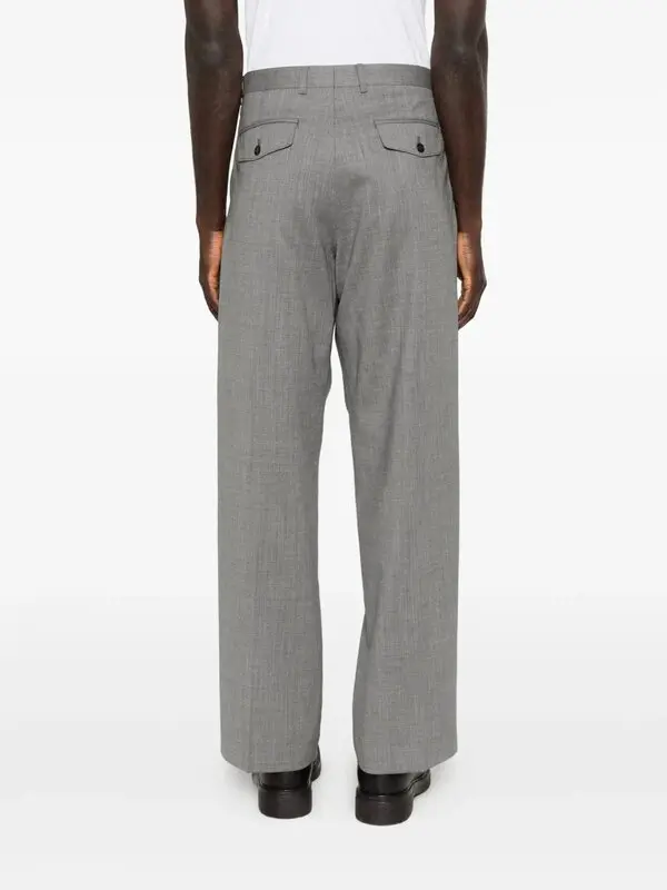 SUNFLOWER Pleated Tailored Trousers - Grey