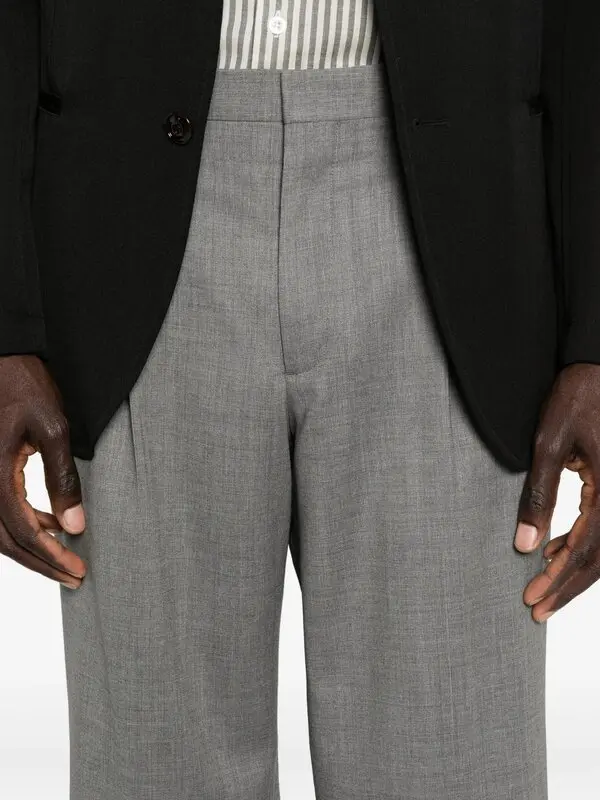 SUNFLOWER Pleated Tailored Trousers - Grey