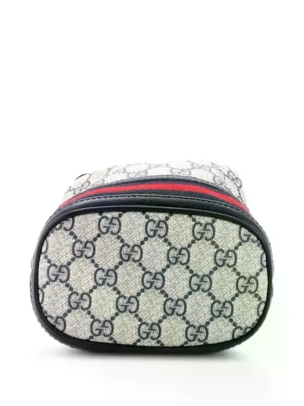 Gucci Ophidia Gg Coated Canvas Mini Bucket Bag - Blue