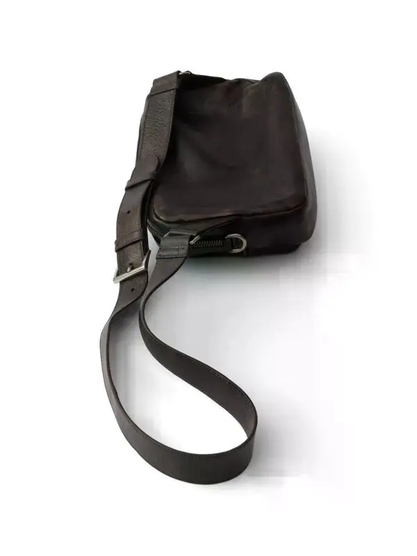Prada Distressed Nappa Leather Shoulder Bag