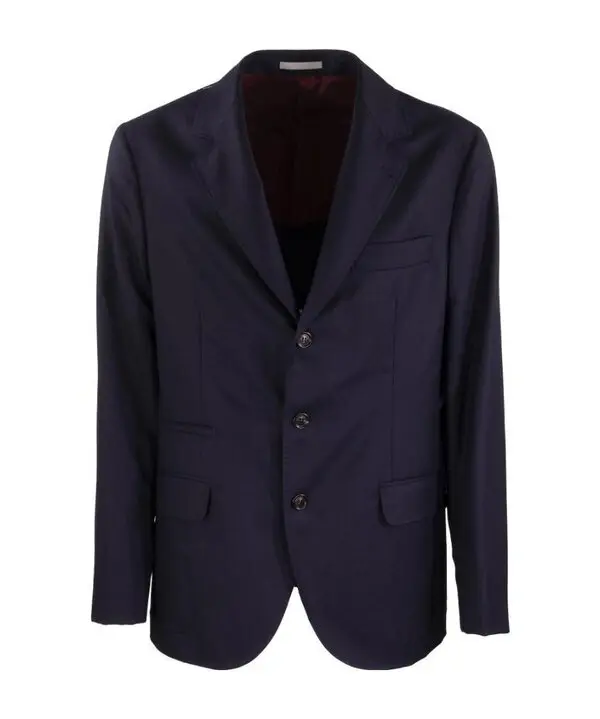 Brunello Cucinelli Single-breasted Wool Blazer - No