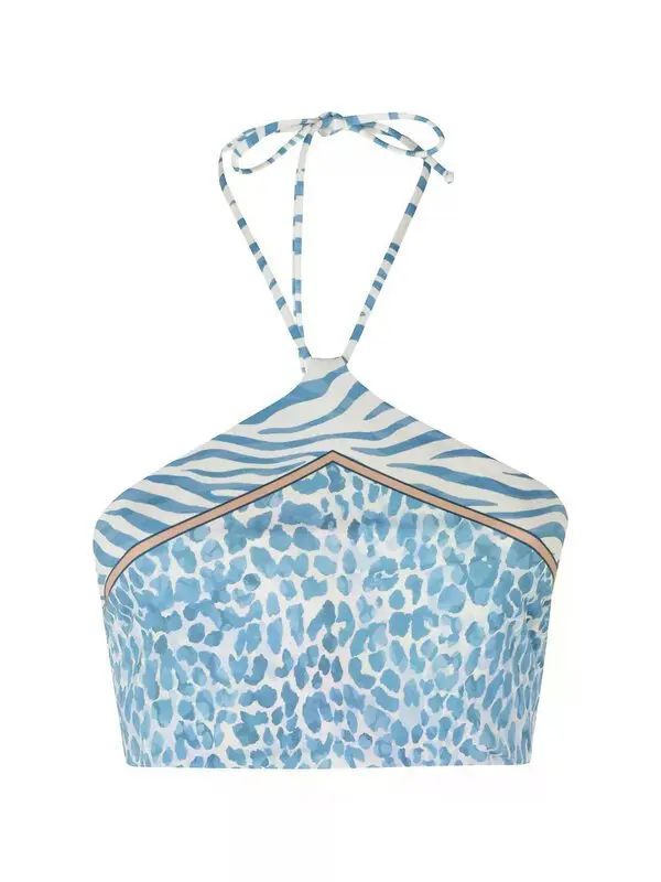 MC2 SAINT BARTH Nairobi Bikini Top - Blue