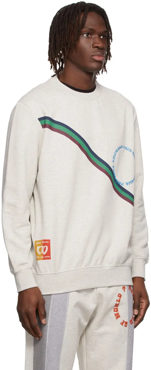 Paul Smith Crewneck Sweater With Embroidered And Printed Logo