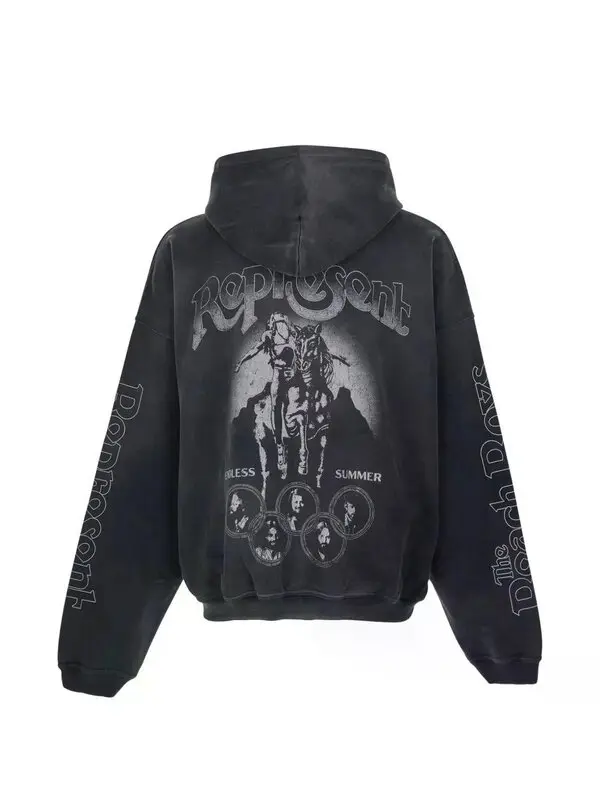 REPRESENT Graphic-print Zip-up Hoodie