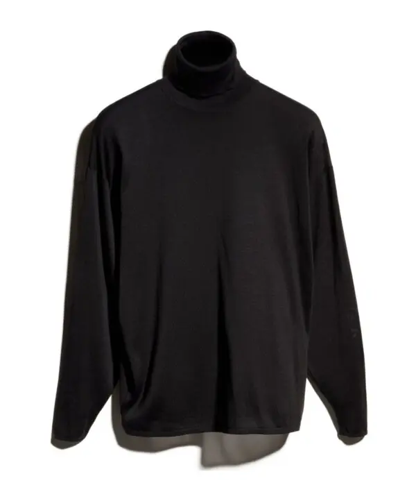 Gucci Extra Fine Knit Silk Turtleneck Long Sleeve Top