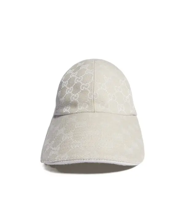 Gucci Gg Monogram Baseball Hat - Ivory