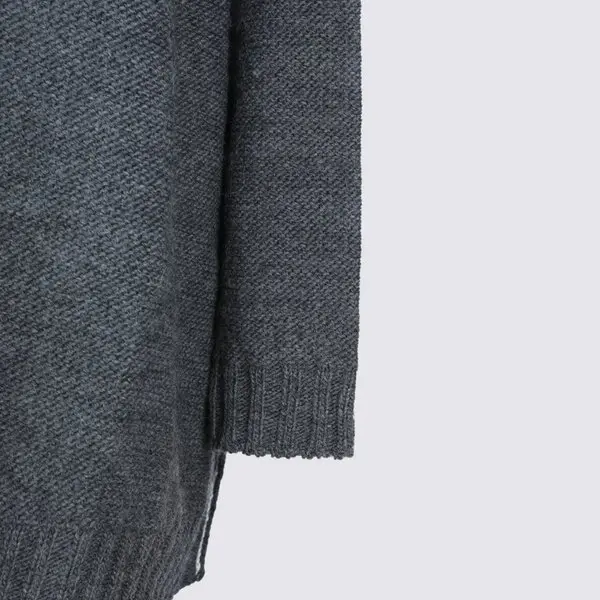 MAISON MARGIELA V-neck Jumper With Logo Patch