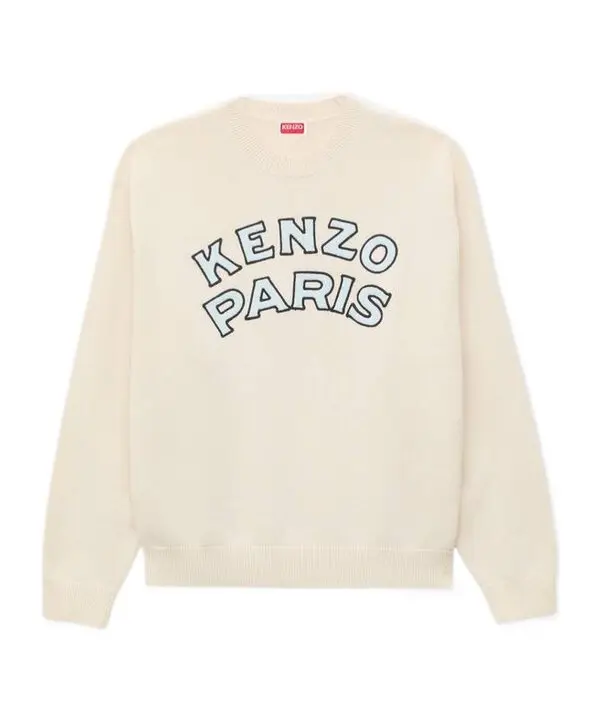 Kenzo Emblem Jumper In Wool Cotton