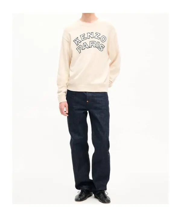 Kenzo Emblem Jumper In Wool Cotton