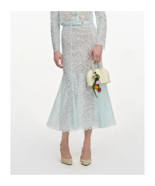 SELF-PORTRAIT Lace Midi Skirt