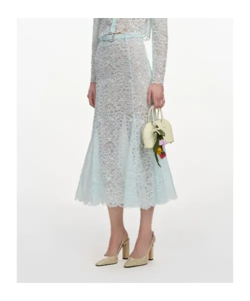 SELF-PORTRAIT Lace Midi Skirt