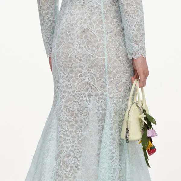 SELF-PORTRAIT Lace Midi Skirt