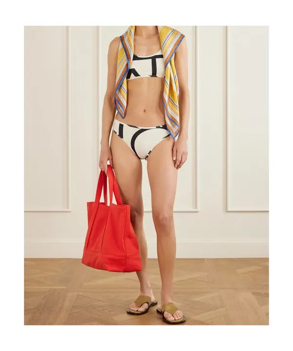 TOTEME Monogram Printed Bikini Brief - Multicolor