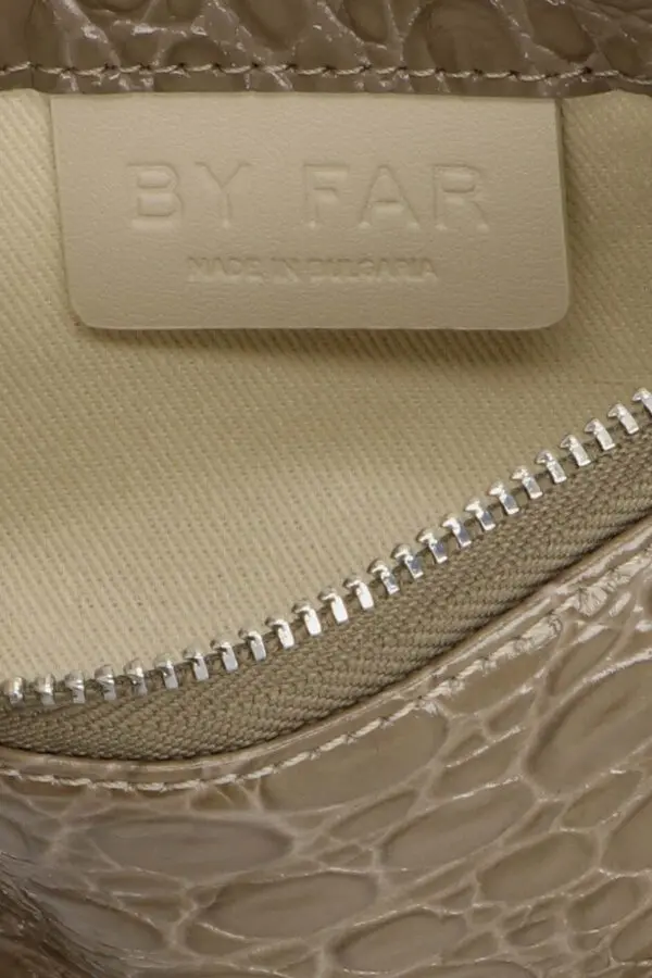 By Far Rachel Embossed Chain Detailed Mini Shoulder Bag
