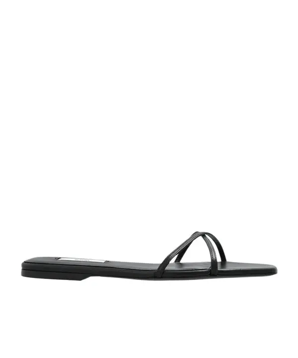 TOTEME Crossover Strap Square Open Toe Sandals