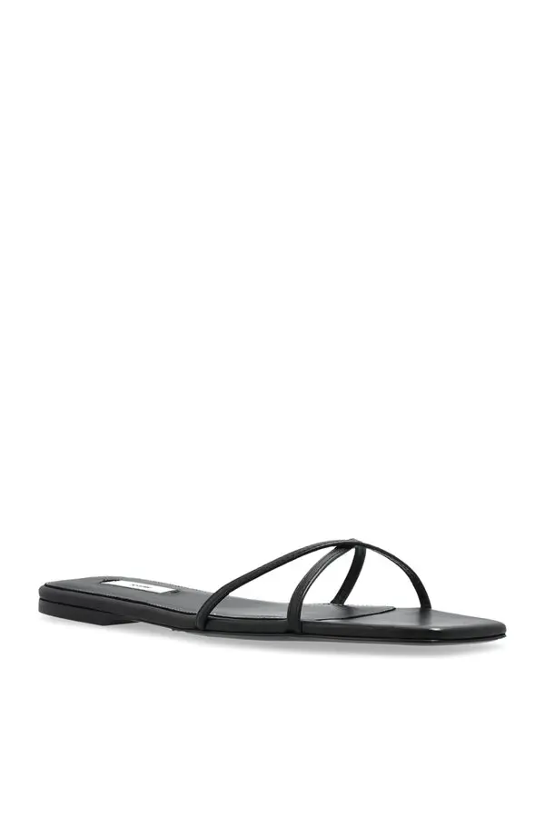 TOTEME Crossover Strap Square Open Toe Sandals