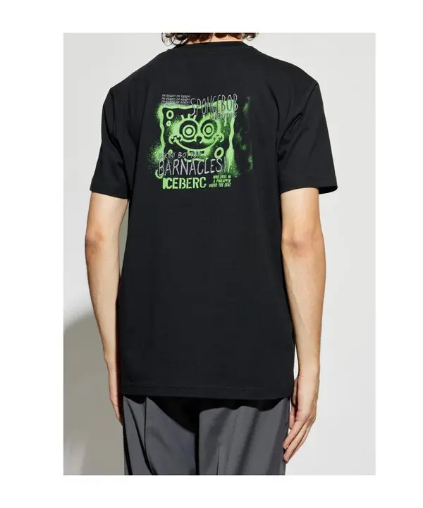Iceberg Round-neck Patchwork T-shirt