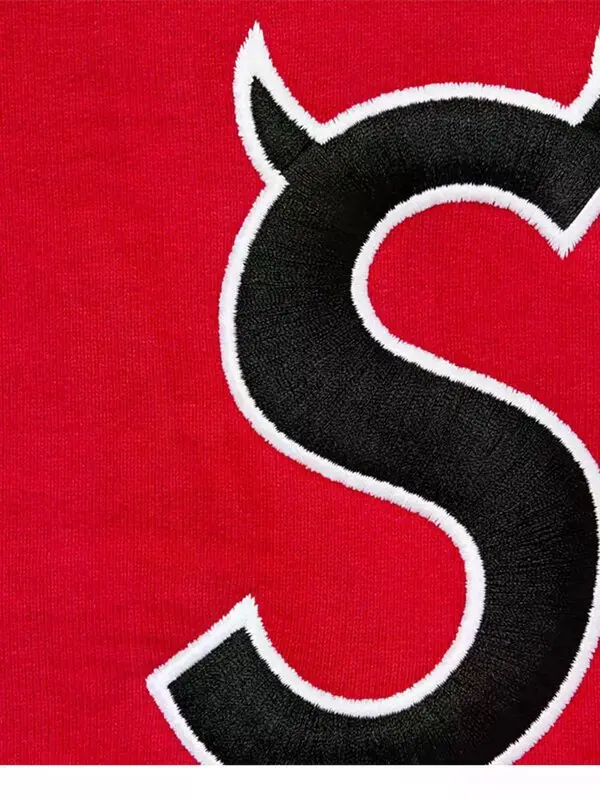 Supreme Devil's Zip-fastening Hoodie - Red
