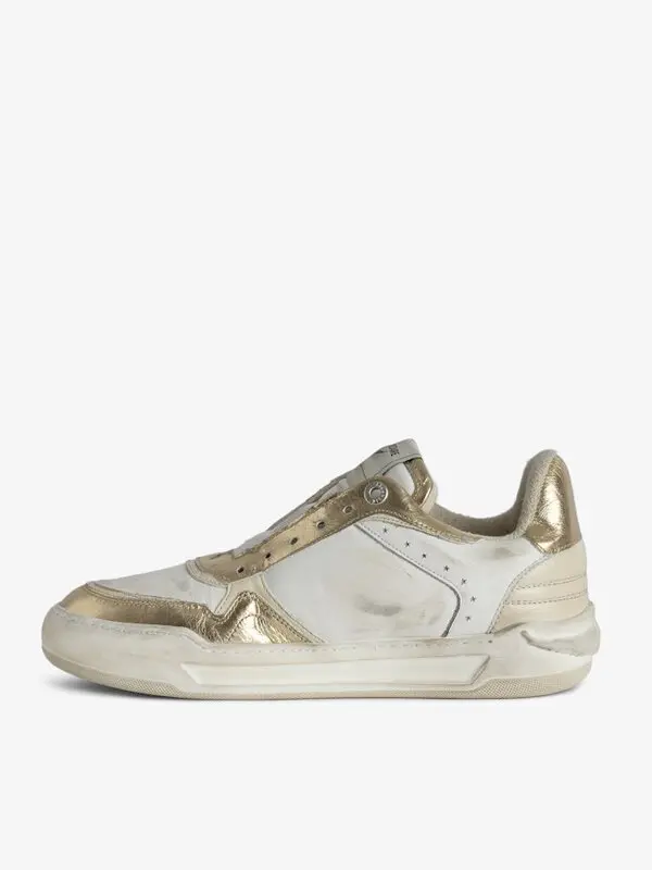Zadig&Voltaire Low-top Sneakers With Metallic Accents
