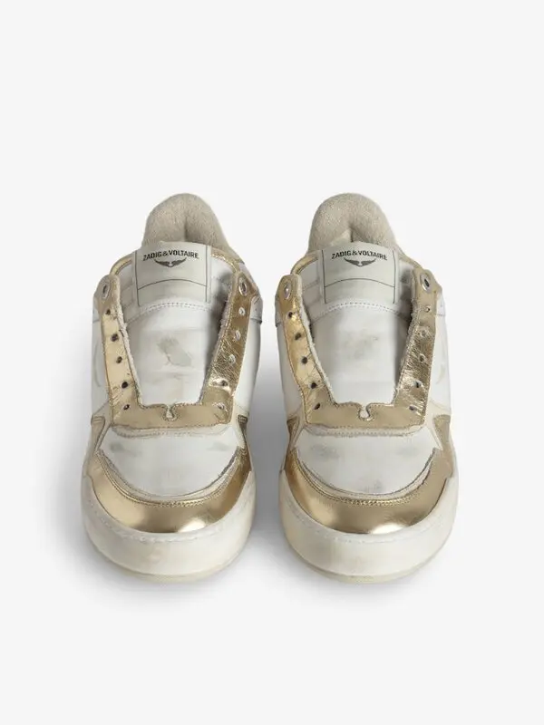 Zadig&Voltaire Low-top Sneakers With Metallic Accents
