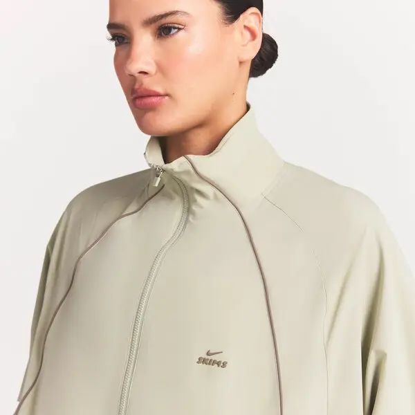 SKIMS Oversized Track Jacket - Talc