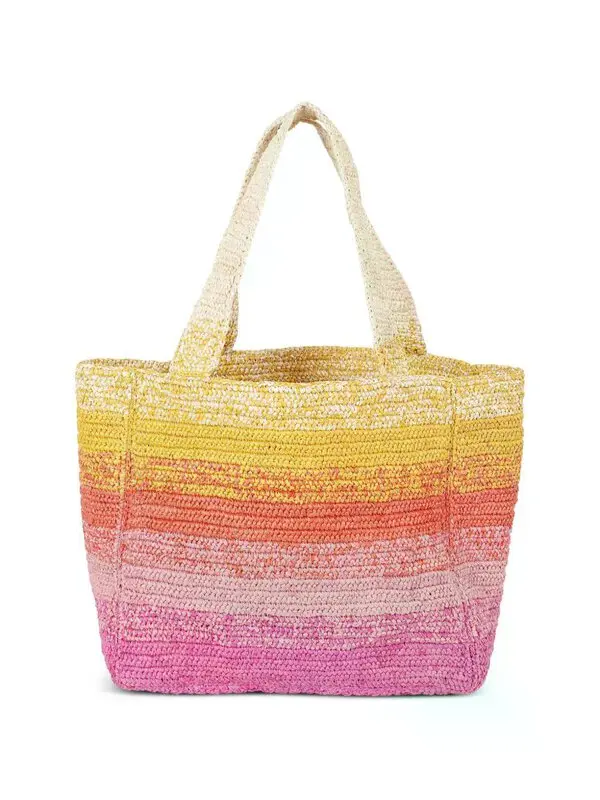 Manebí Zuma Raffia Tote Bag - Pink