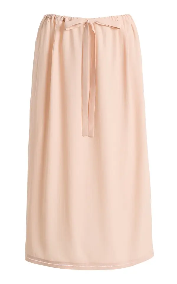 TOTEME Fluid Silk Midi Skirt - Pink