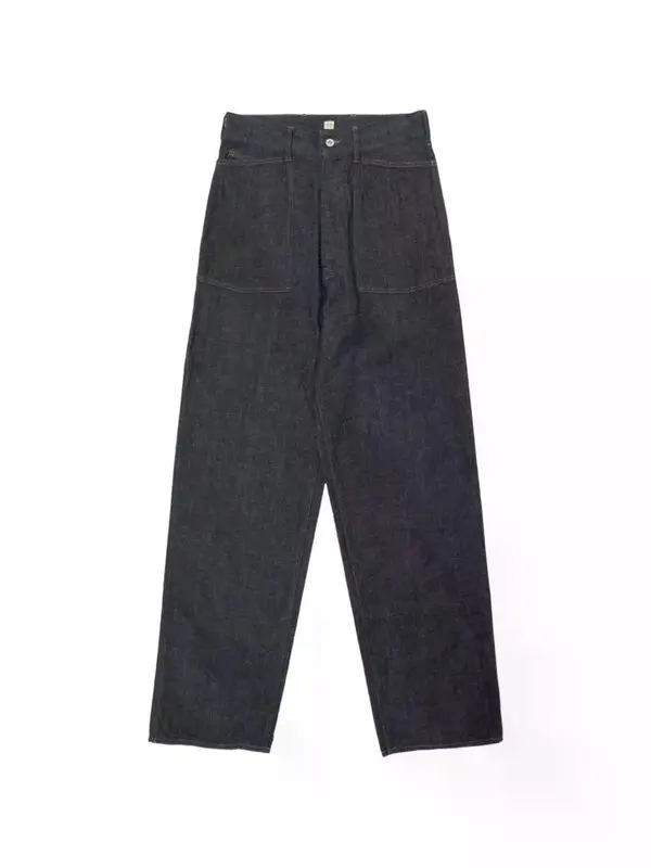 TAIGA TAKAHASHI Cinch-strap Patch-pocket Jeans