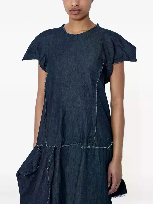 LIMI FEU X Yohji Yamamoto Ruffled Midi Dress