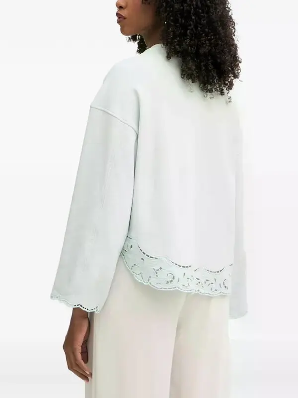 TWINSET Scallop-edge Embroidered Sweatshirt