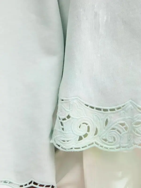 TWINSET Scallop-edge Embroidered Sweatshirt