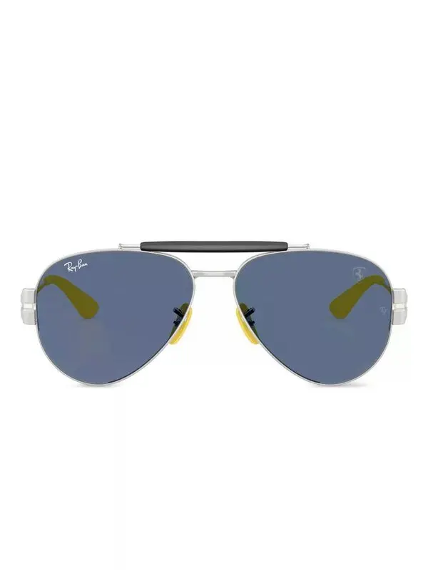 Ray-ban Metal-frame Pilot Sunglasses - Silver