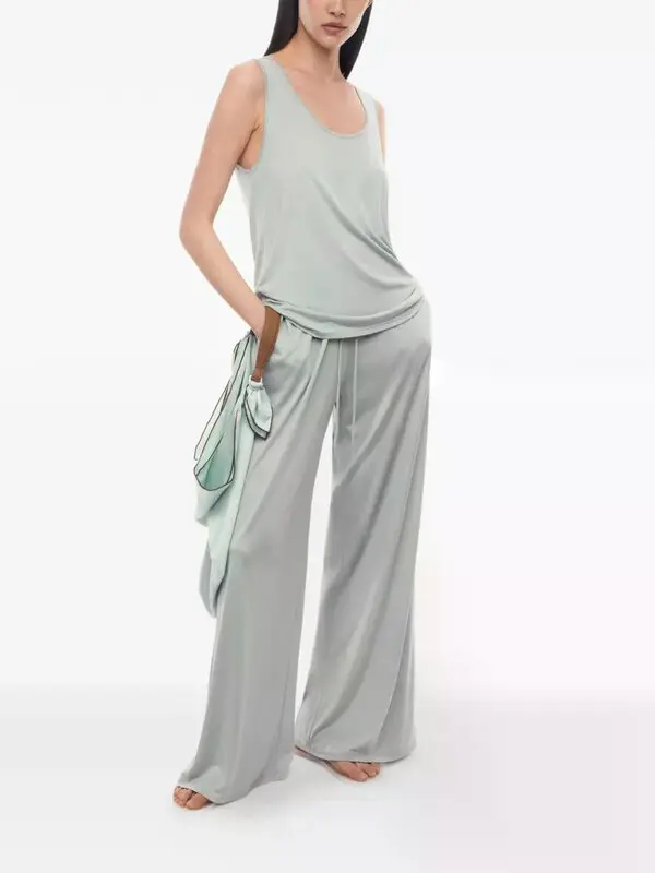 12 STOREEZ Drawstring Silk Trousers