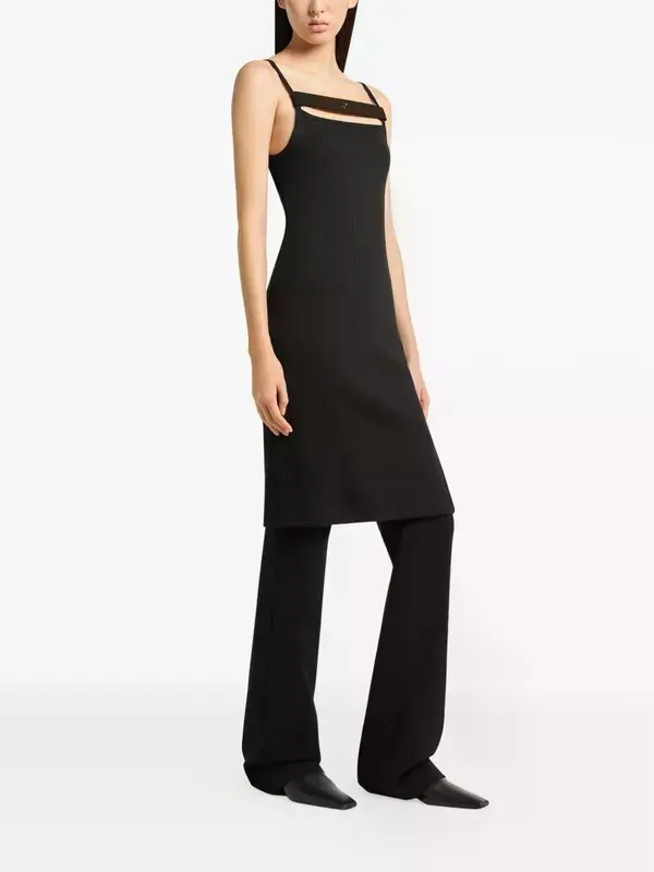 COURREGES Ribbed Midi Dress