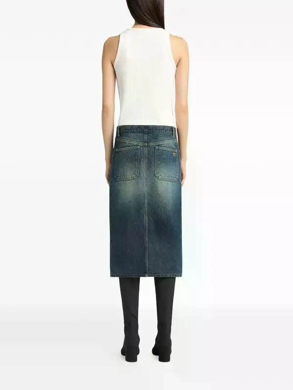 COURREGES Embroidered Logo Ribbed Top