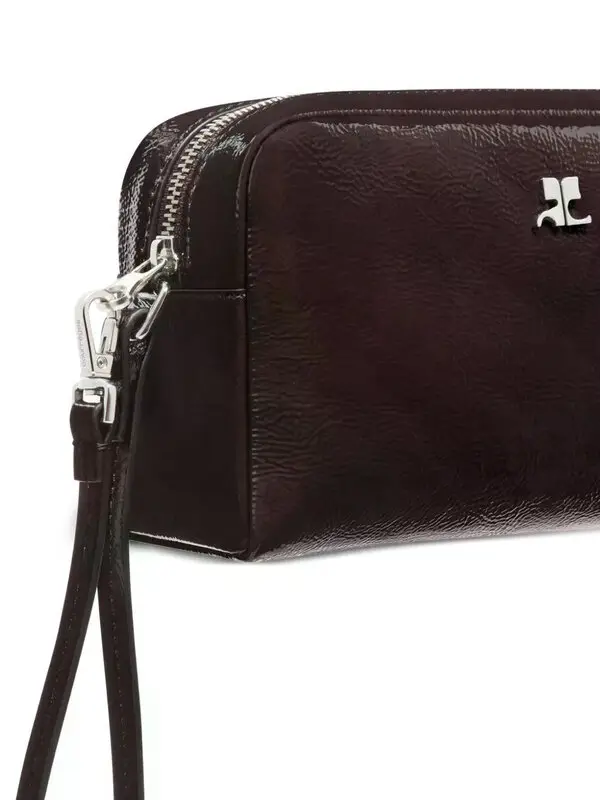 COURREGES Patent Leather Wash Bag