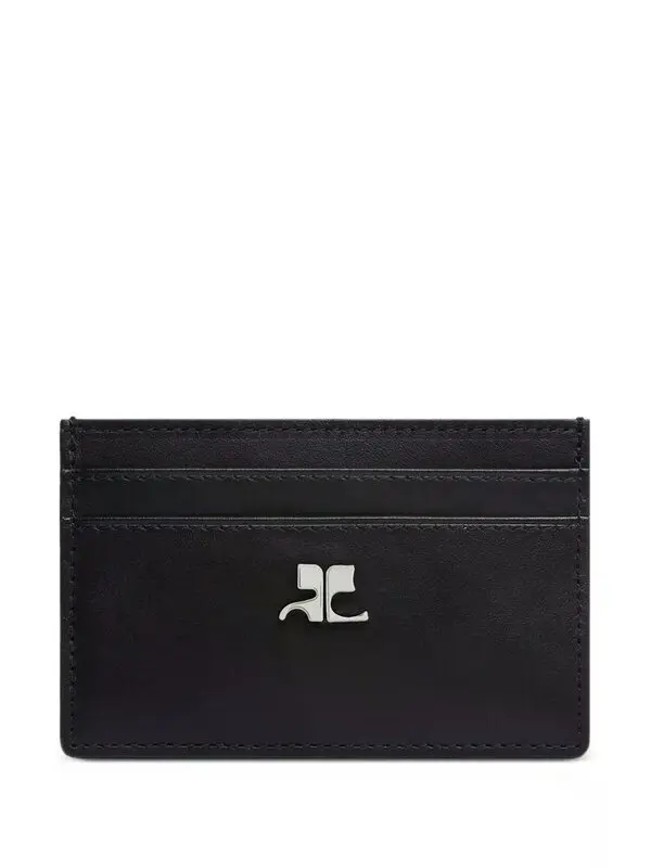 COURREGES Ac Logo-plaque Leather Cardholder