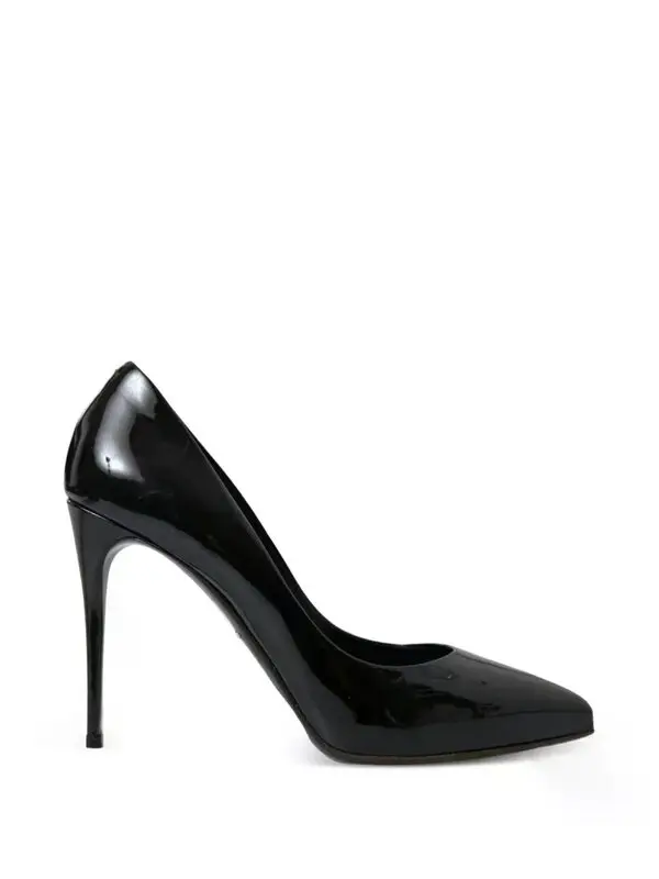 Dolce & Gabbana Patent Leather Stiletto Pumps - Black
