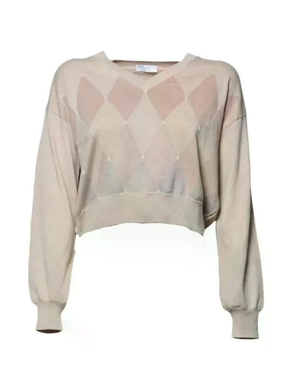 BALLANTYNE Argyle Intarsia Sweater