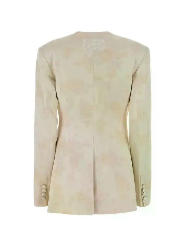 GANNI Floral-jacquard Blazer