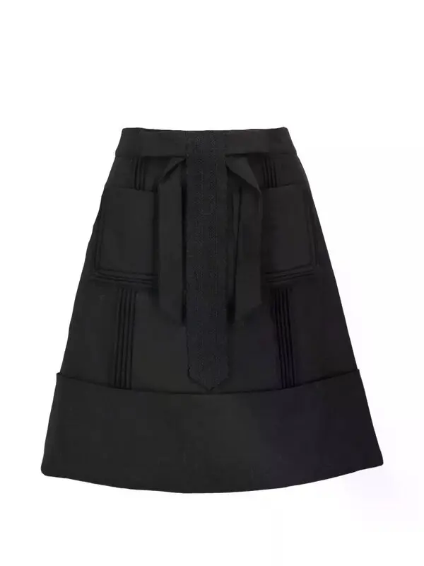 Chloé Bow-detail Pleated Mini Skirt