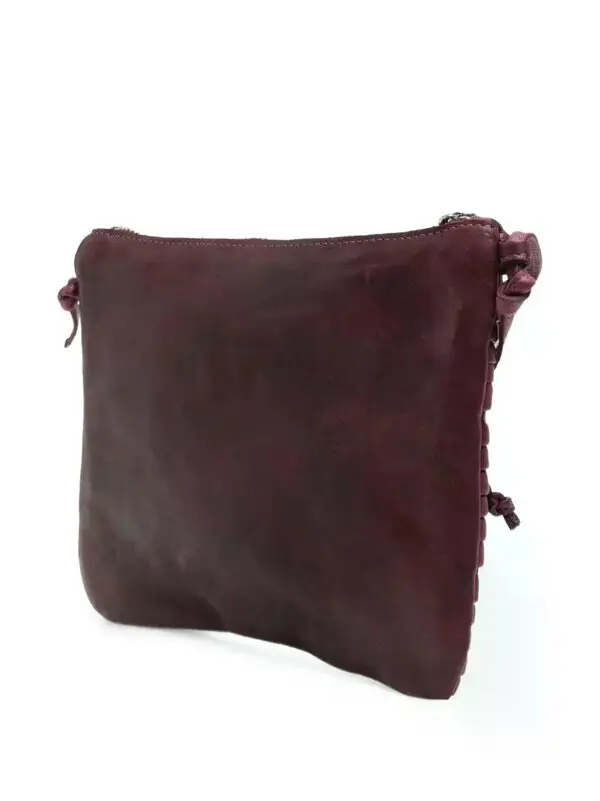 SOMMET Country Rows Pleated Leather Shoulder Bag