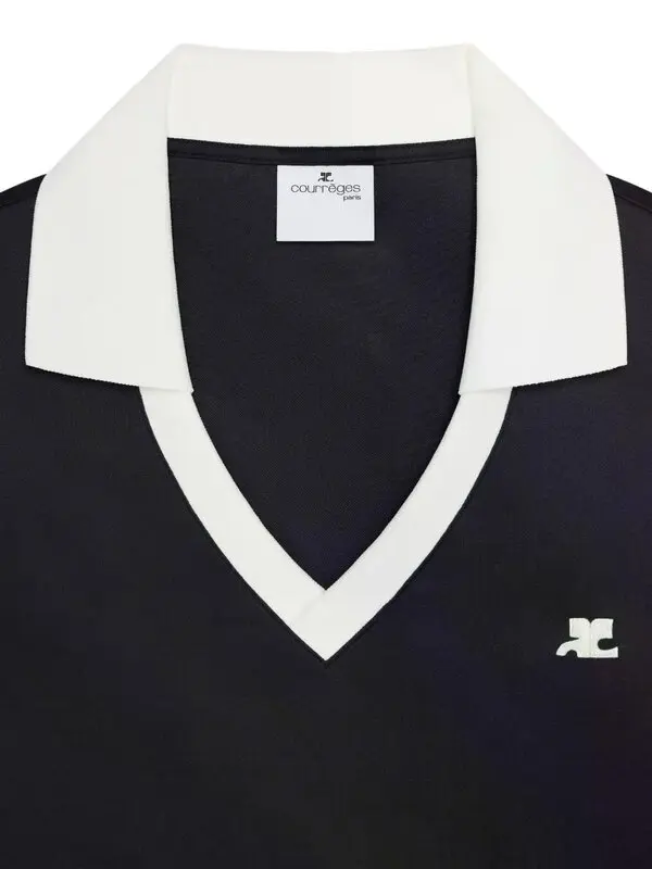 COURREGES V-neck Mini Dress
