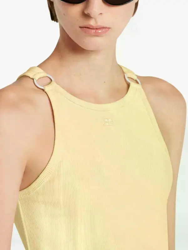 COURREGES Ribbed Tank Top