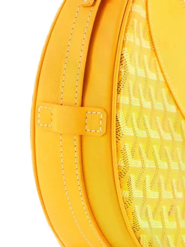 Goyard Hirondelle Shoulder Bag In Coated Canvas And Leather - Orange