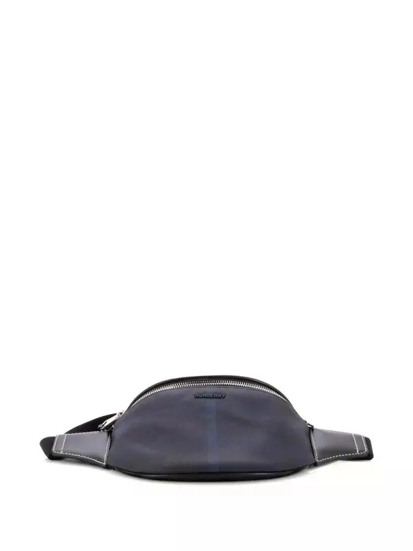 Burberry Cason House Check Canvas And Leather Mini Belt Bag