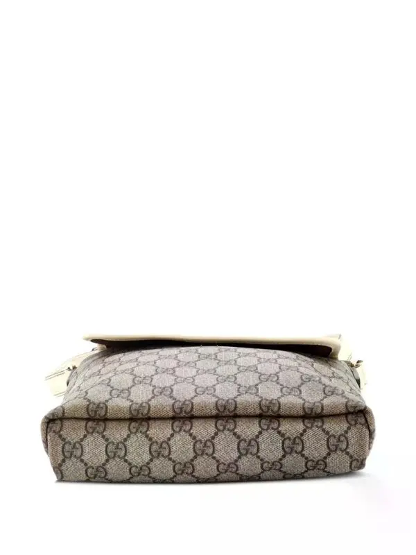 Gucci Gg Coated Canvas Small Messenger Bag - Brown