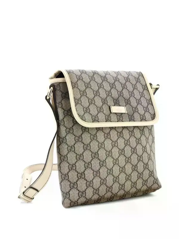 Gucci Gg Coated Canvas Small Messenger Bag - Brown