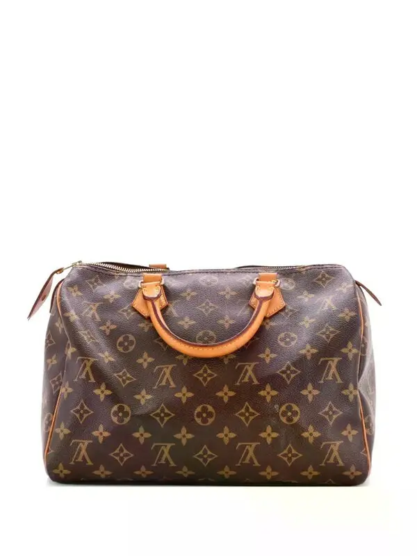 LOUIS VUITTON Speedy 30 Satchel Handbag In Monogram Canvas