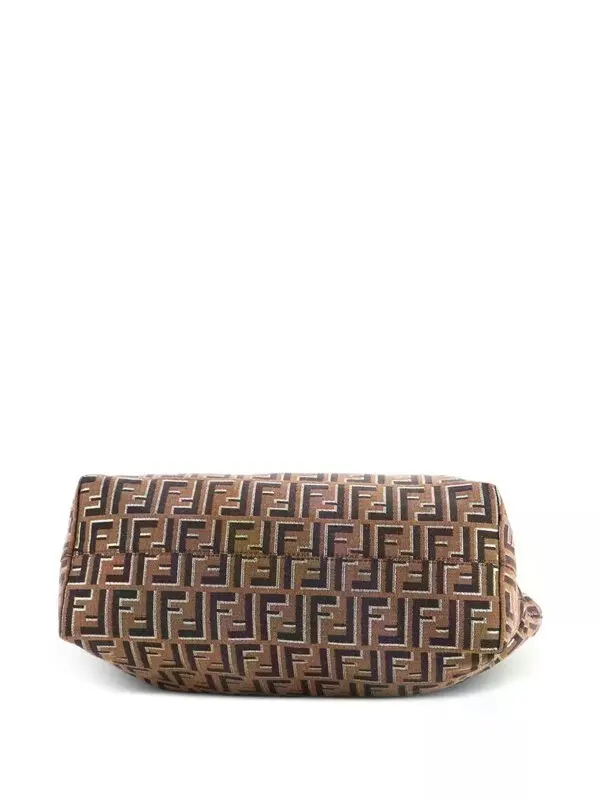Fendi Metallic Zucca Canvas Large Tote Bag